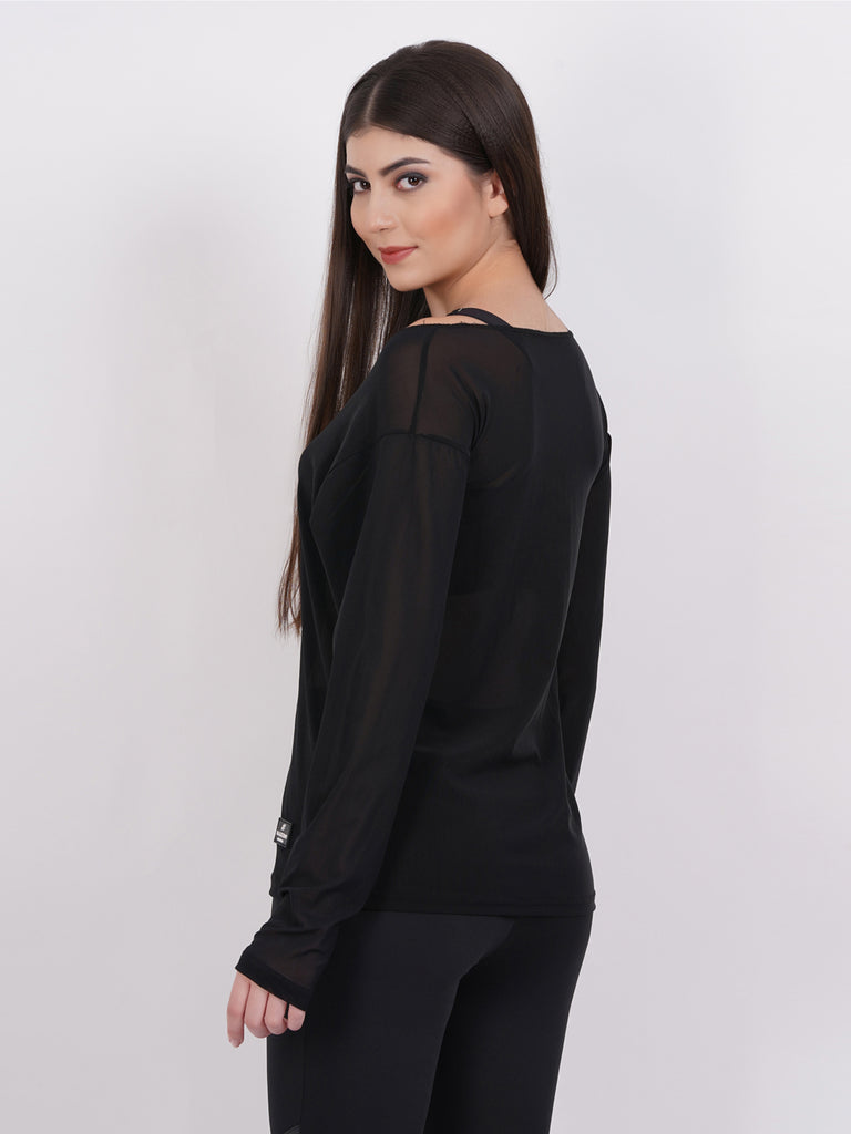 Buy Sheer Mesh Top for Women Online | Sheer Mesh Top – RAXEDO
